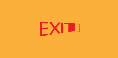 Exit logo • LogoMoose - Logo Inspiration