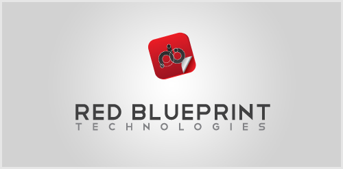 Red blueprint technologies logo • LogoMoose - Logo Inspiration